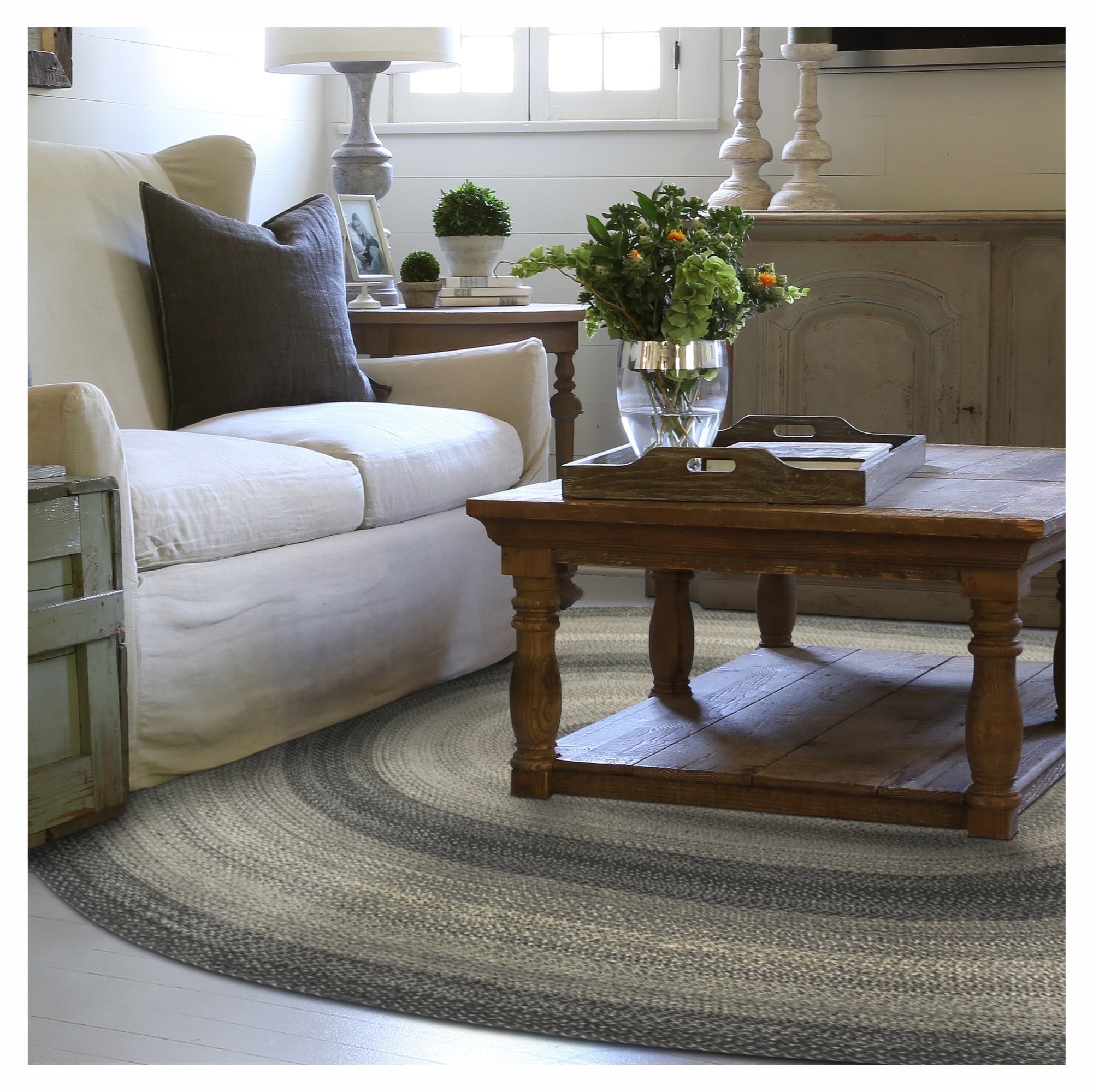 Homespice Flint Hill Braided 5x8' Rug Perfect Rectangular Braided Rugs ...