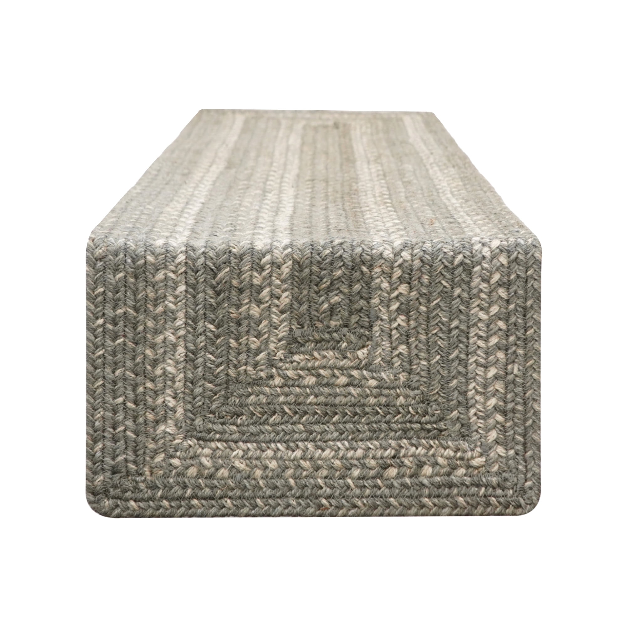 Homespice - Grey Cloud Braided Table Runner, a Thick Table Runner of ...