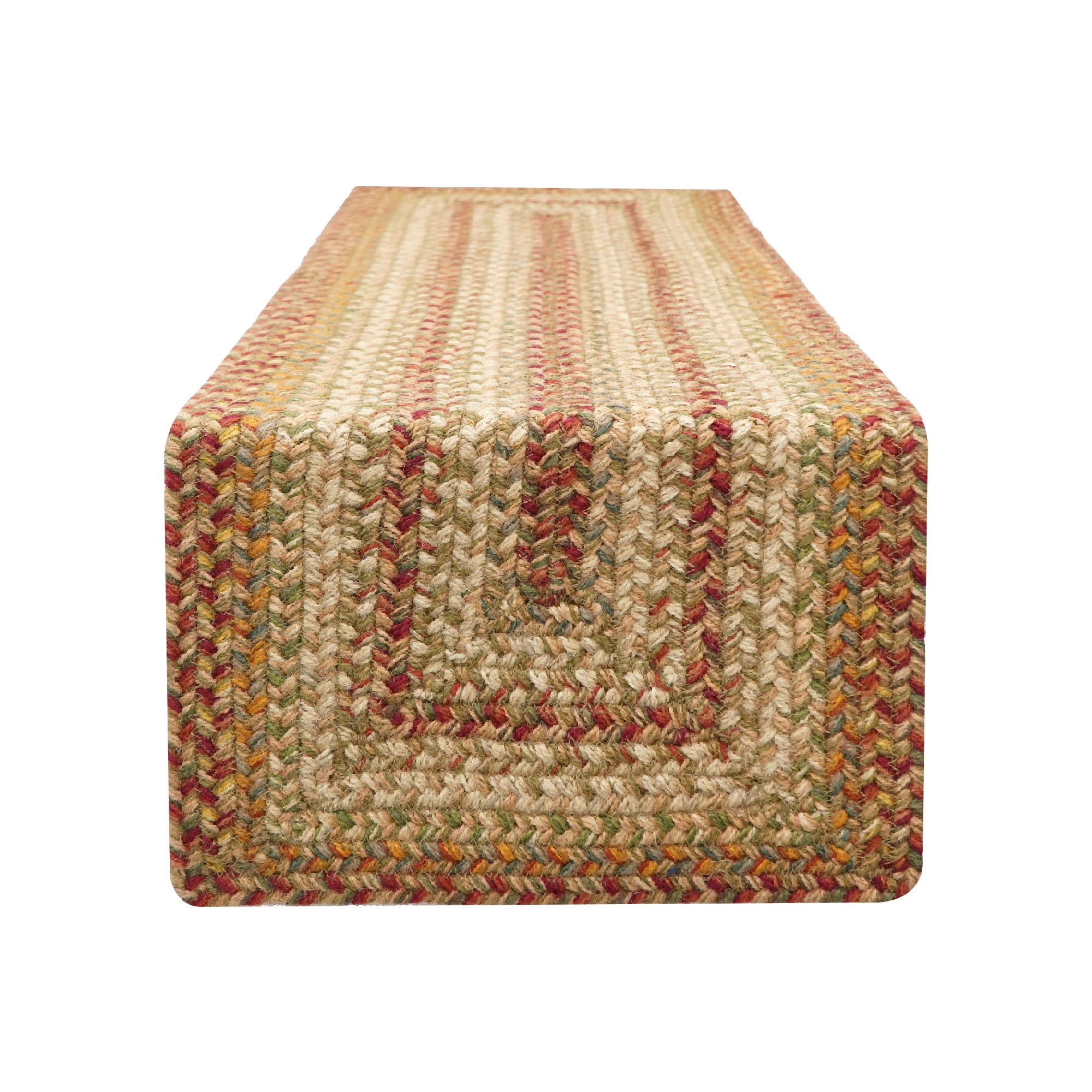 Homespice - Harvest Braided Table Runner of Jute, a Premium Multi Color ...