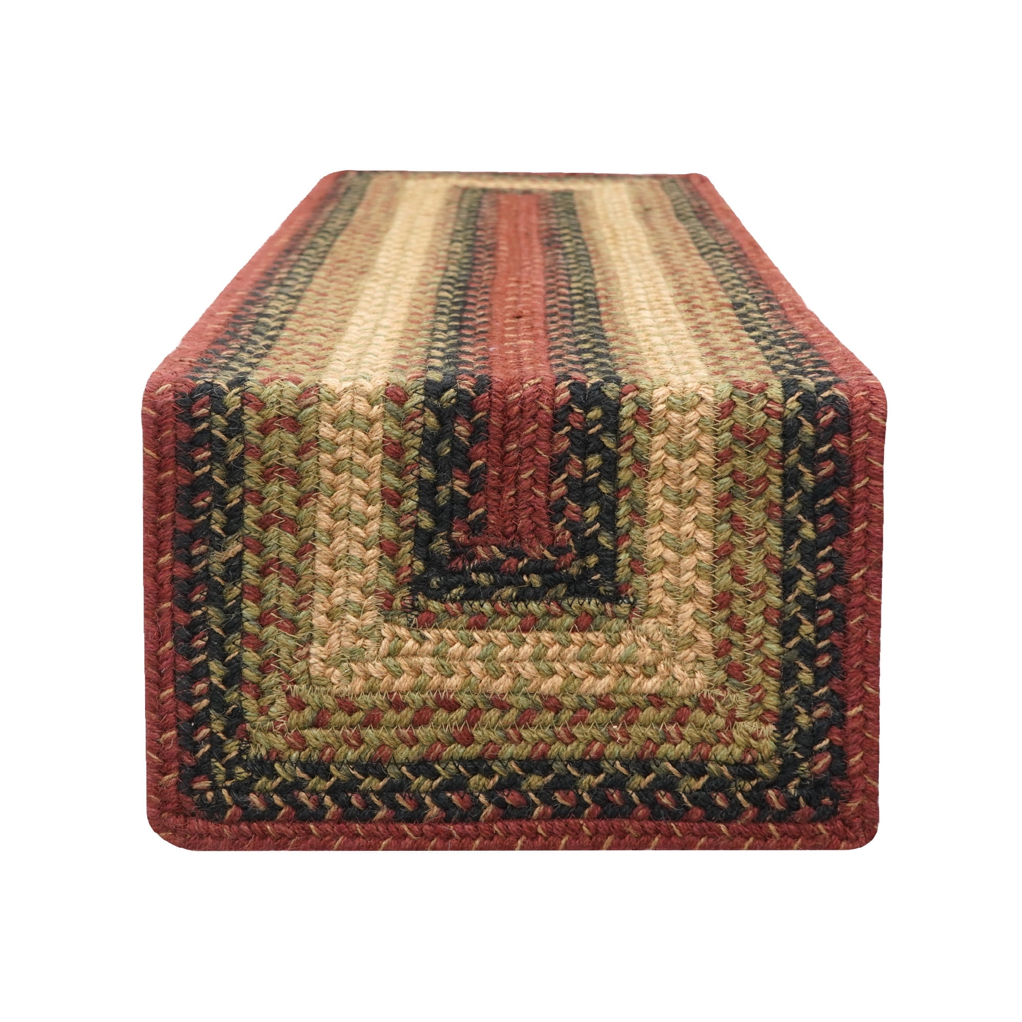 Homespice - Highland Long Table Runner, a Hand Braided Country Table ...