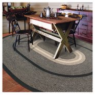 Homespice Flint Hill Country Braided Rugs 6x9' Perfect Dark Gray Rustic ...