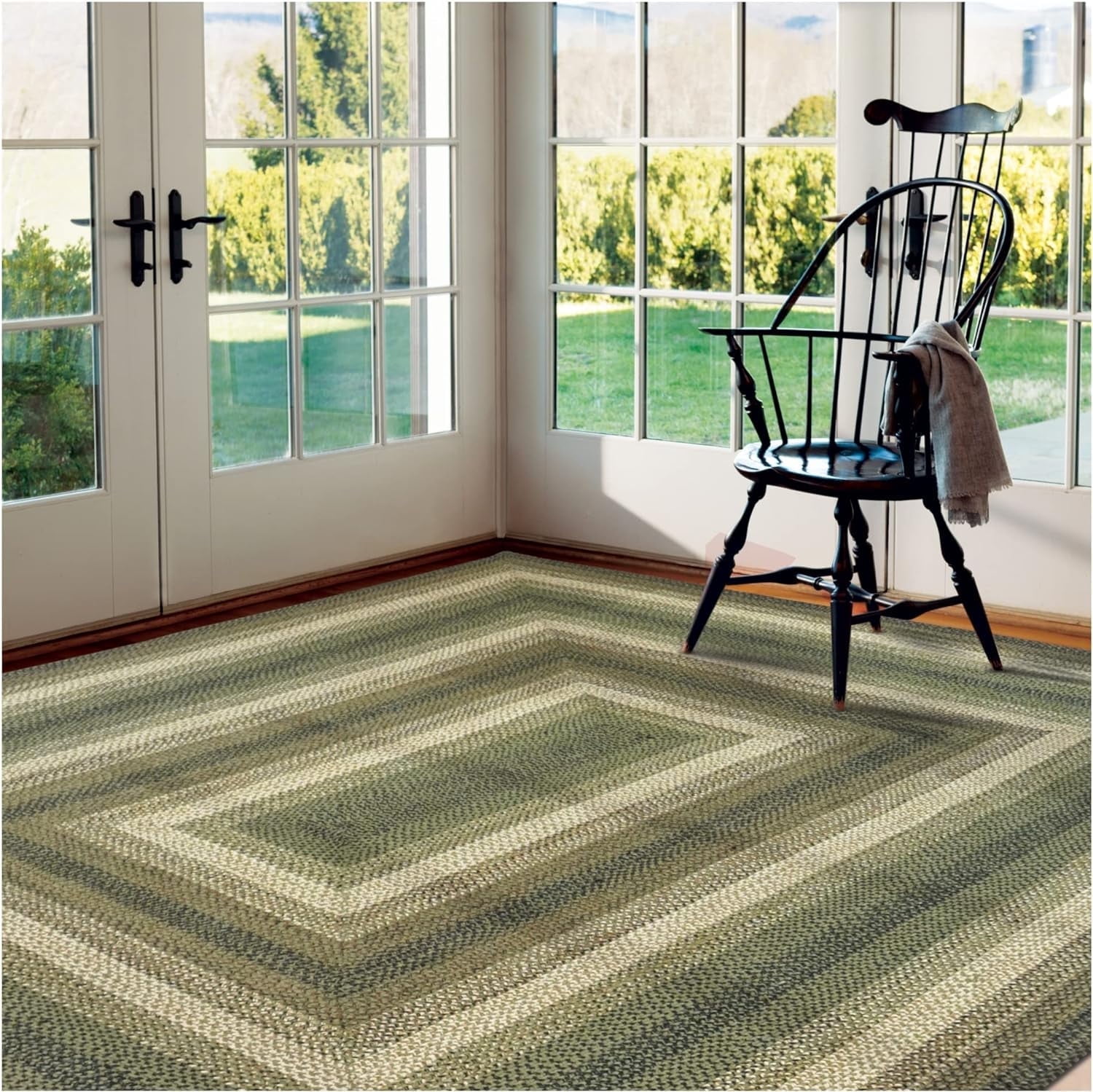 Homespice Pinecone Country Style Rugs for Living Room 8x10', A Large ...