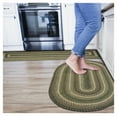 Homespice Pinecone Green Braided Runner Rug 22x72" Jute Rug for ...