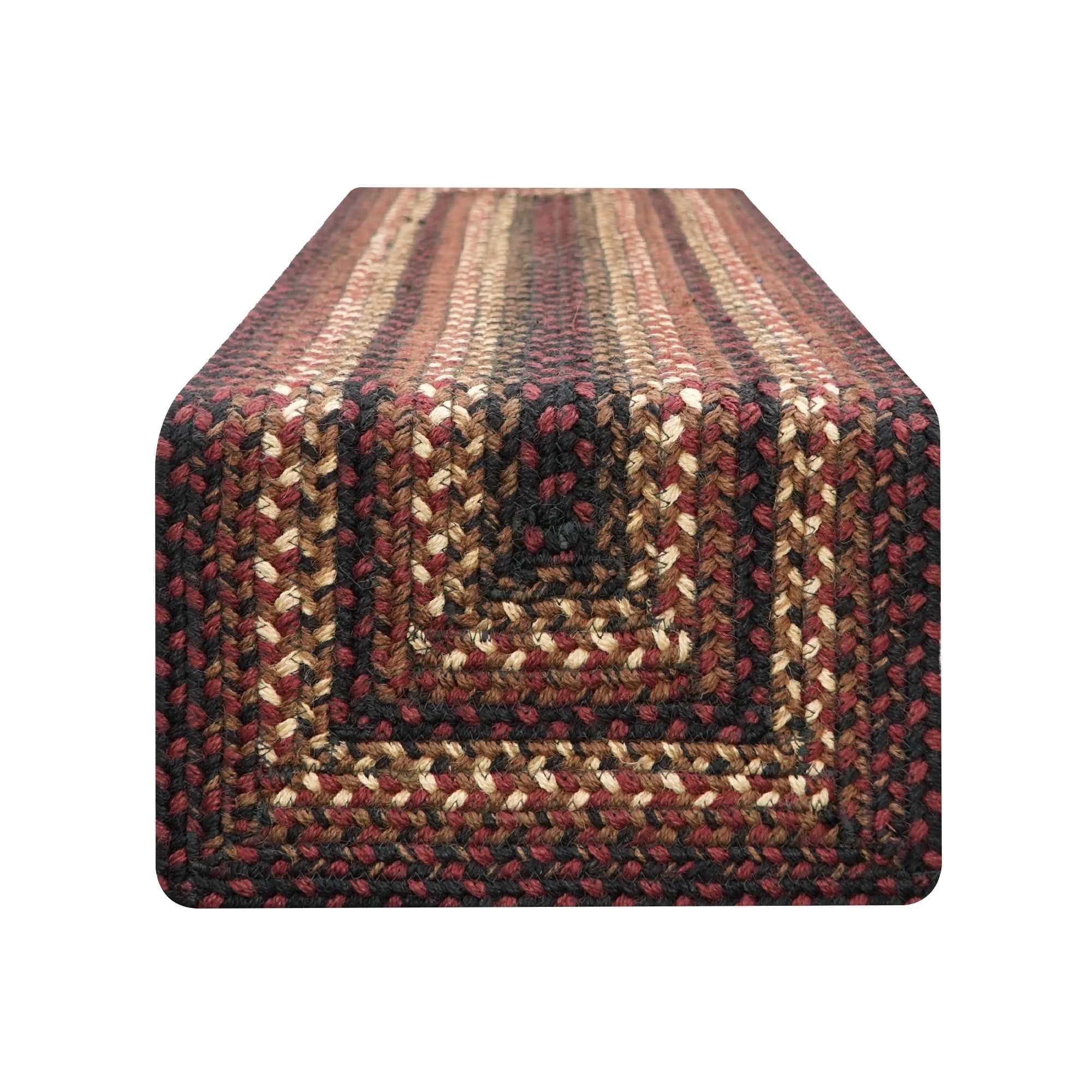 Homespice - Prescott Long Table Runner, a Hand Braided Runner of Jute ...