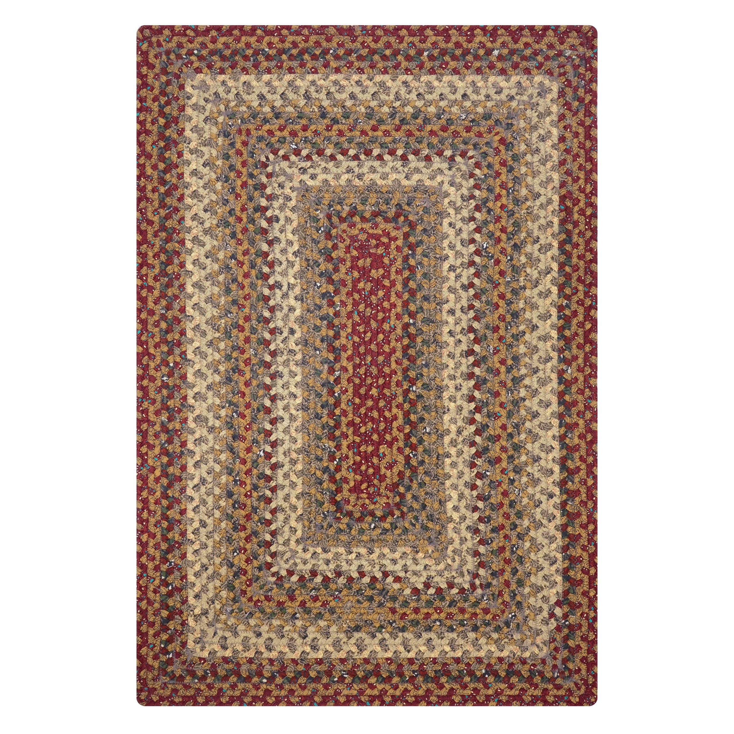 Homespice - Pumpkin Pie Multicolor Braided Rug Country Style, a ...