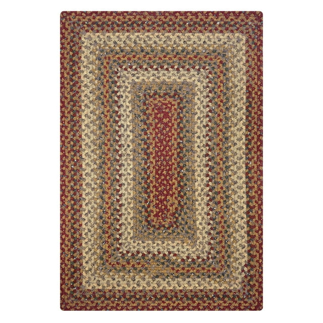 Homespice - Pumpkin Pie Multicolor Braided Rug Country Style, a ...