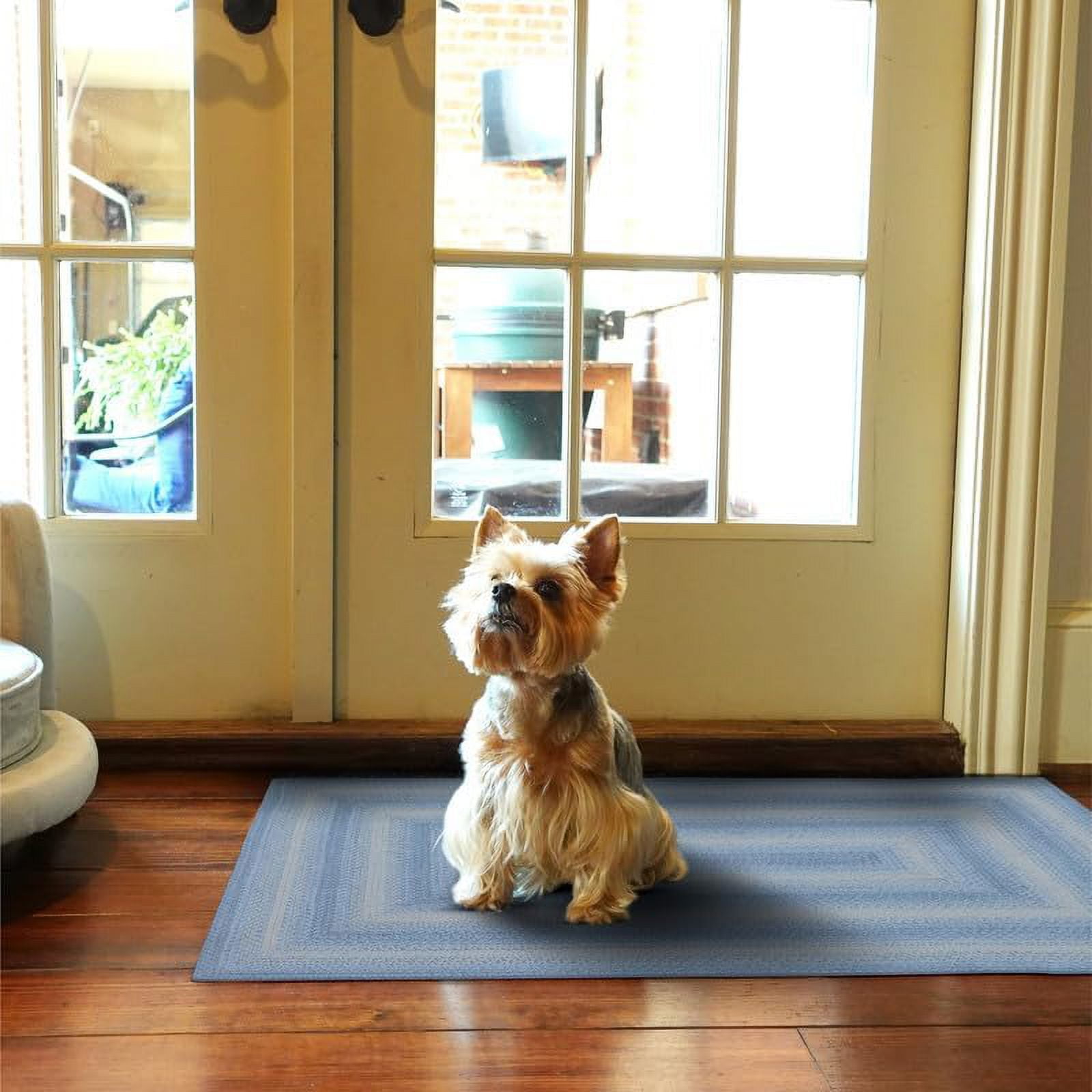 Homespice Sky Blue Braided Rugs 20x30 - Perfect Entry Rugs for Inside ...