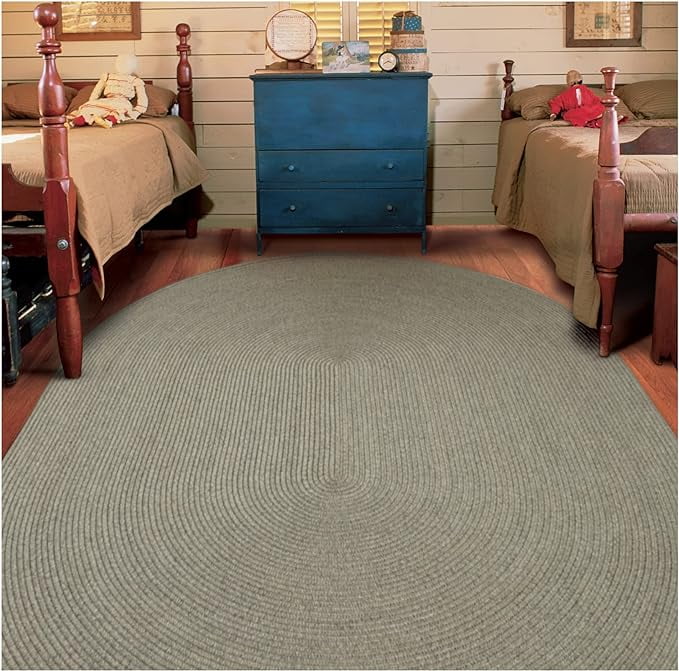 Homespice Smoke Washable 8x10' Rug for Living Room, Bedroom Rug and ...