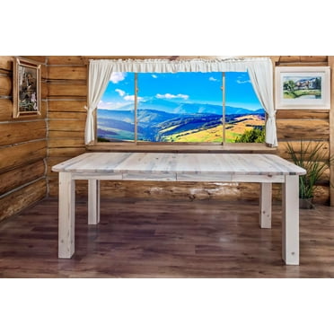 Homestead Collection 4 Post Dining Table, Stain & Clear Lacquer Finish ...