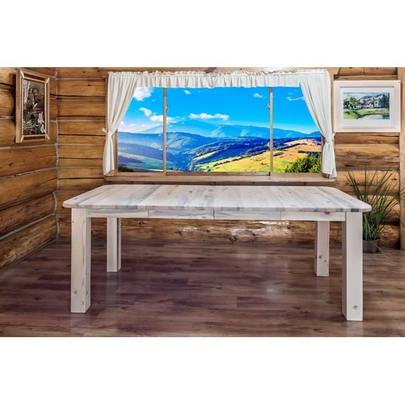 Homestead Collection 4 Post Dining Table w/ Two 18" Leaves, Ready to ...