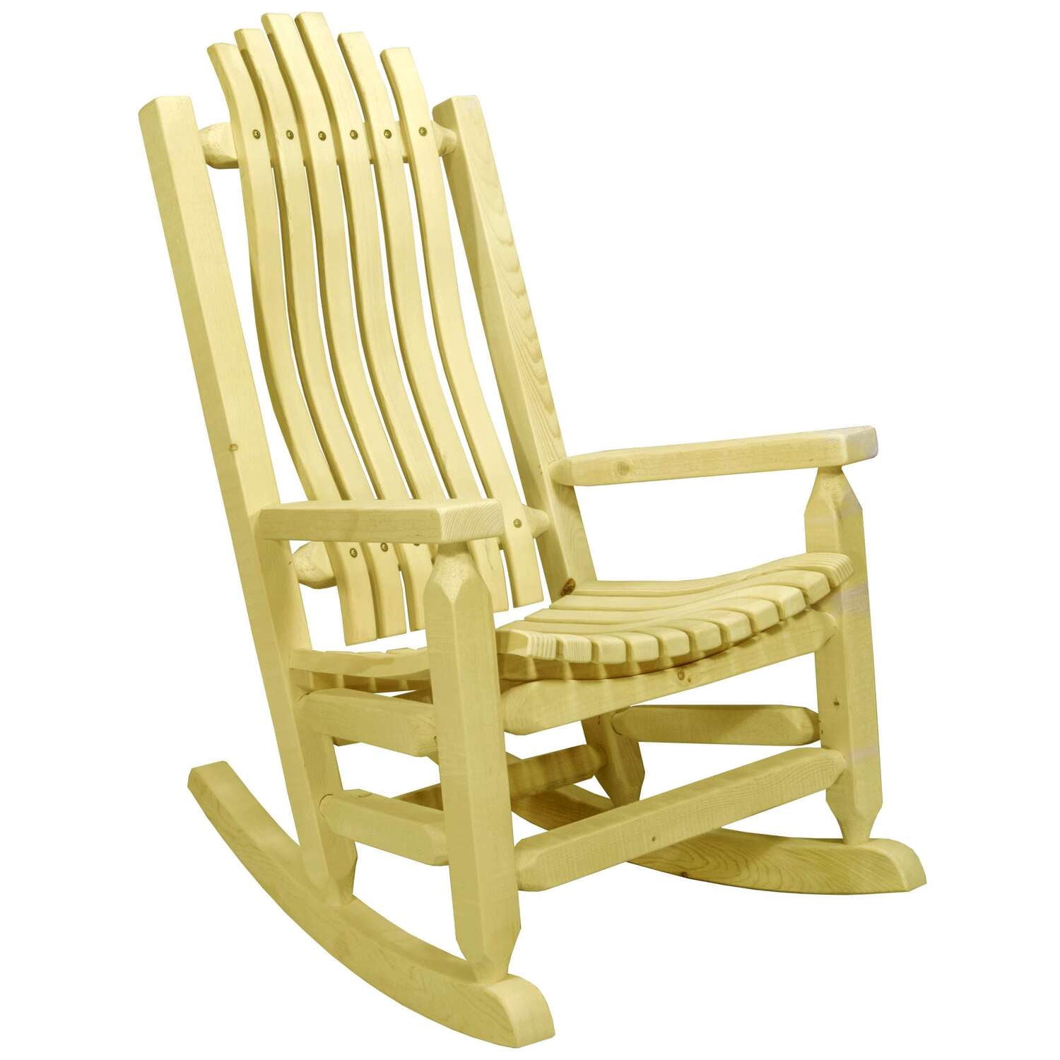 Homestead Collection Adult Rocker, Clear Exterior Finish - Walmart.com