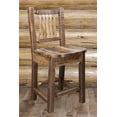 Homestead Collection Counter Height Barstool w/ Back, Stain & Lacquer ...