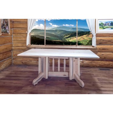 Homestead Collection 4 Post Dining Table, Stain & Clear Lacquer Finish ...