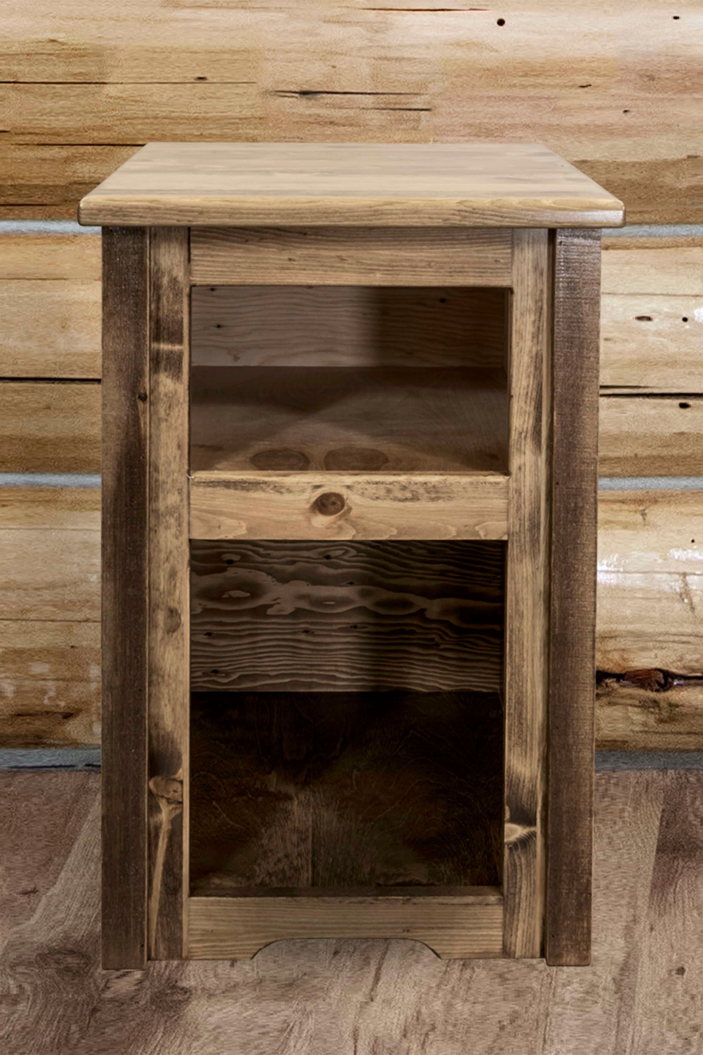Homestead Collection End Table, Stain & Lacquer Finish - Walmart.com