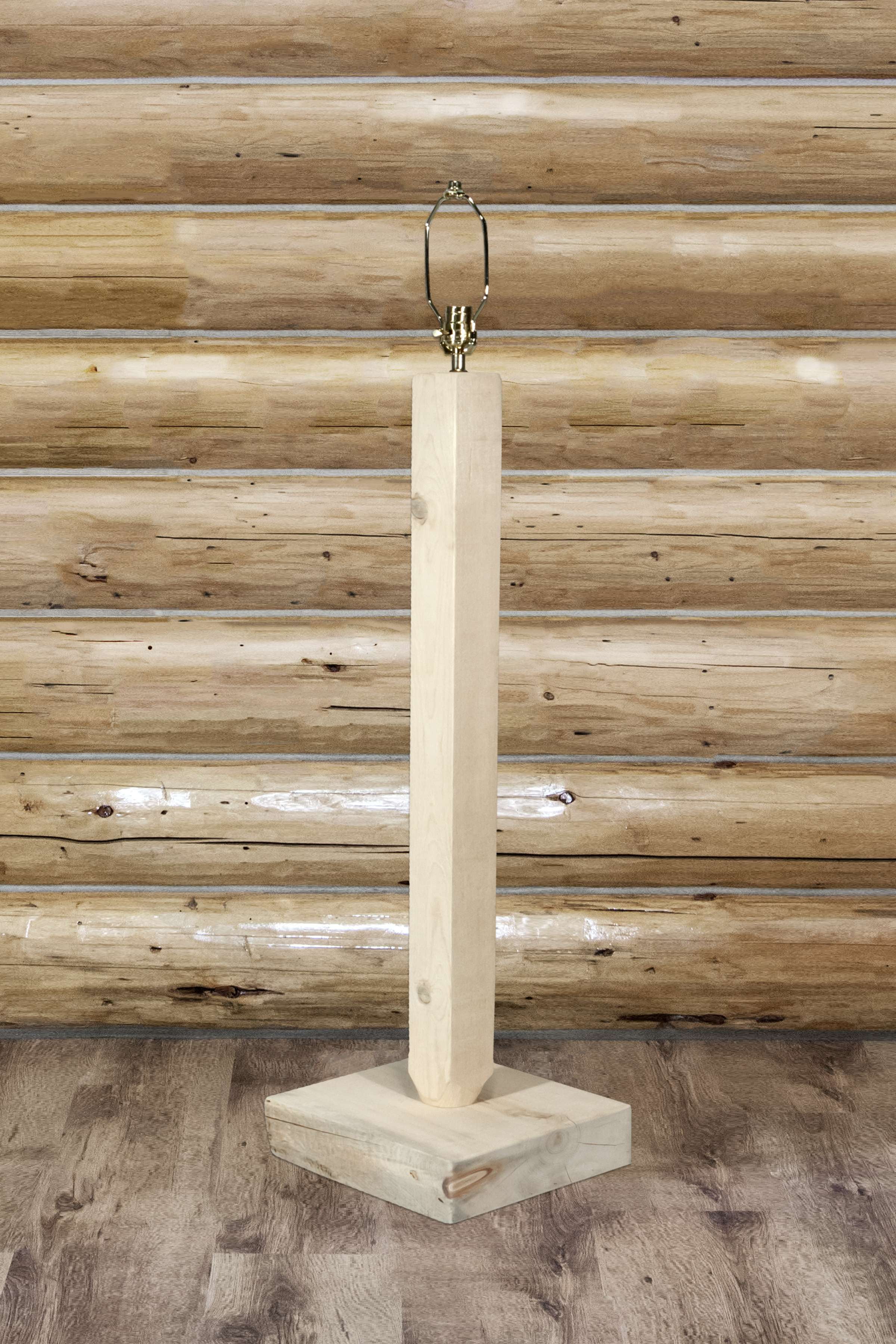 Homestead Collection Floor Lamp, Clear Lacquer Finish - Walmart.com