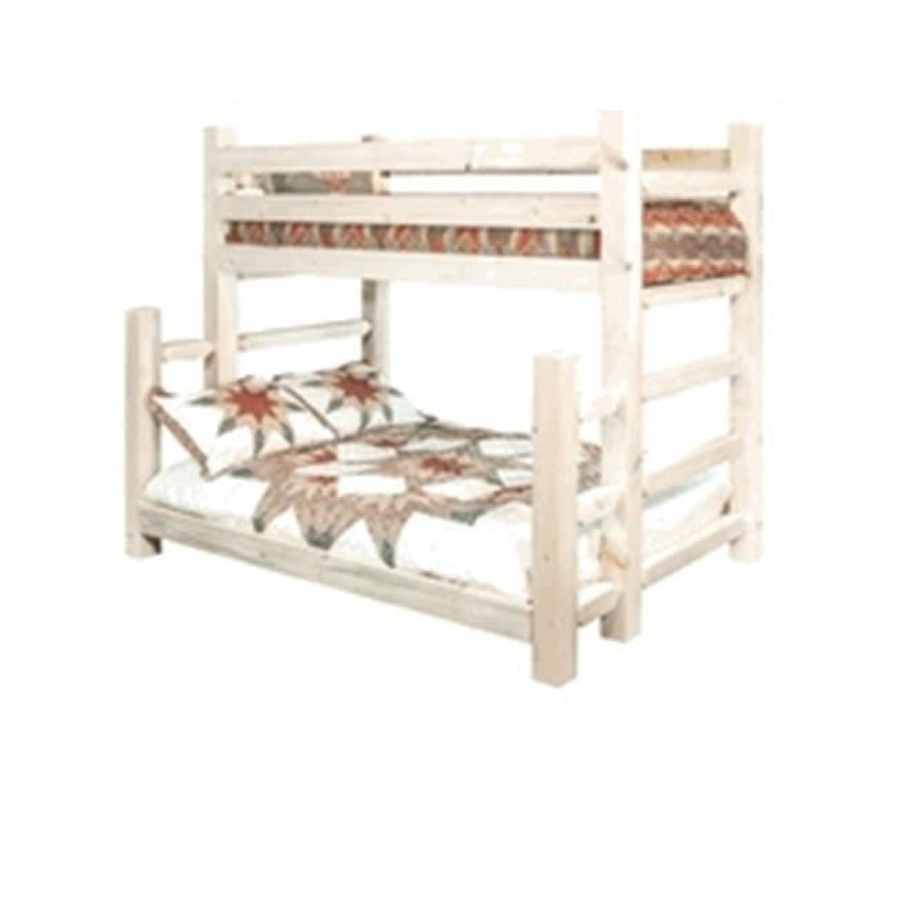 Homestead Collection Twin Over Full Bunk Bed, Clear Lacquer Finish ...
