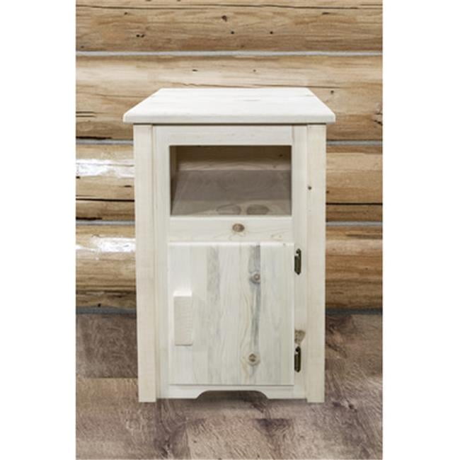 Homestead End Table with Door Right Hinged, Stain & Lacquer - Walmart.com