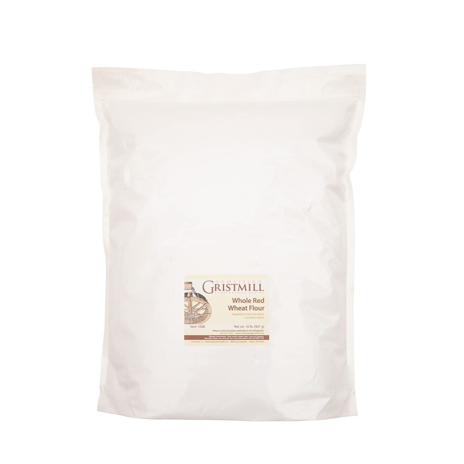 Homestead Gristmill Stone Ground Whole Red Wheat Flour - Non-GMO ...