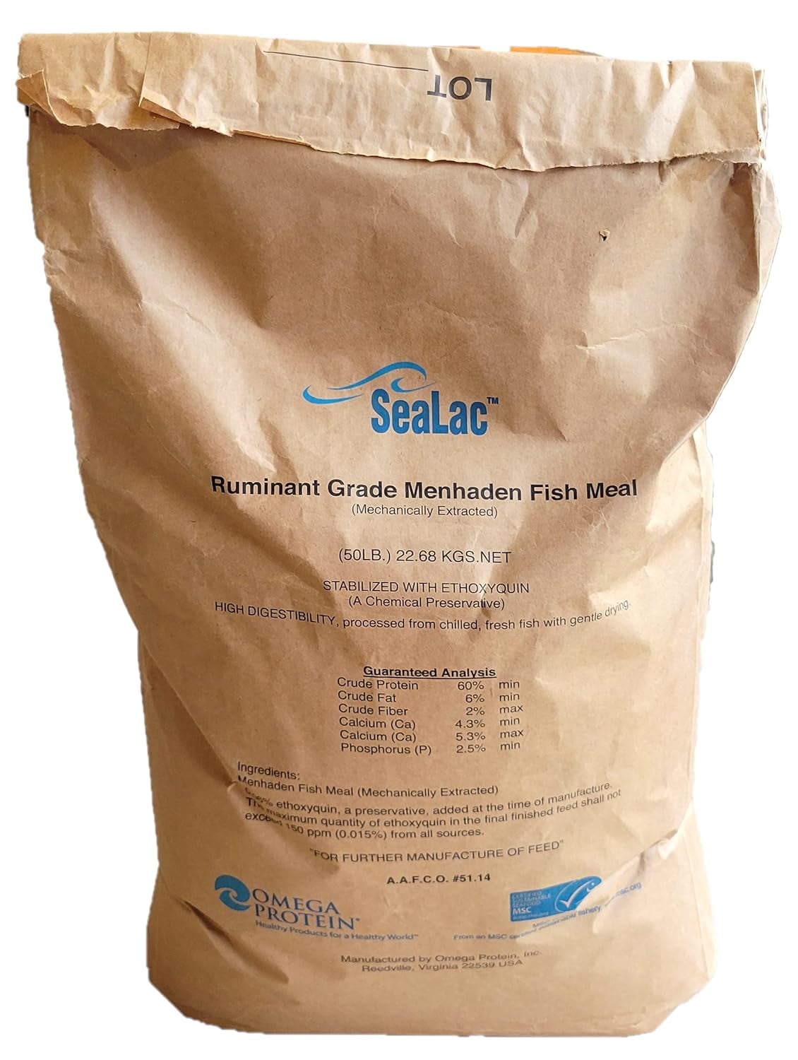 Homestead Harvest Sealac’s Ruminant Grade Menhaden Fish Meal | 50 lbs ...