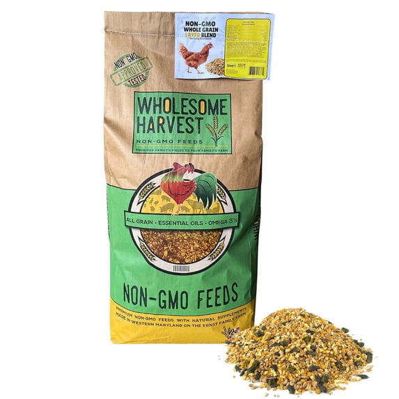 Homestead Harvest Whole Grain Layer Feed, Calcium and Probiotics, Omega ...
