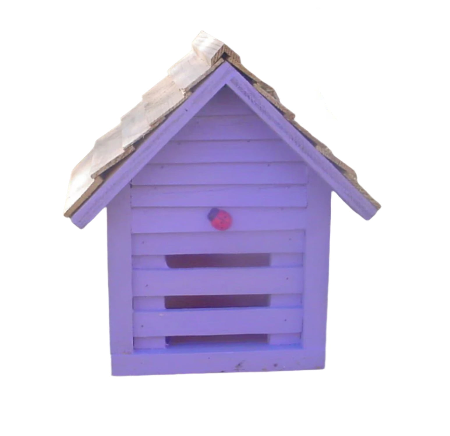 Homestead Ladybug House (Lavender), 10", Bird Houses by Mark, Made in ...