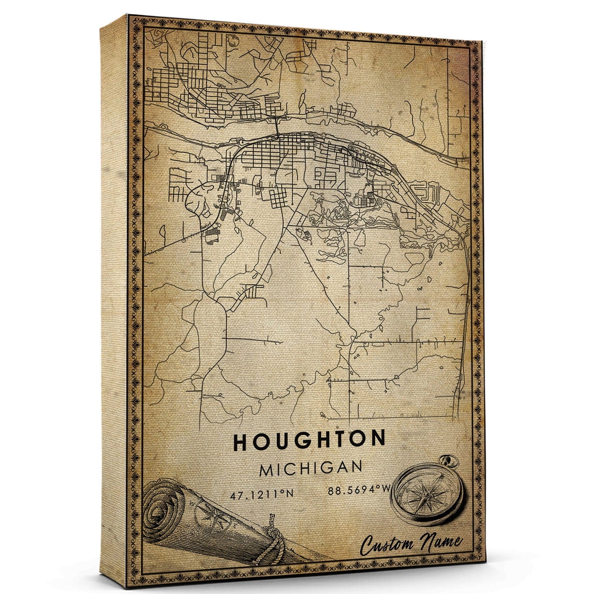 Homestead Map Poster, Florida Map Art Poster, Canvas, Homestead Map ...