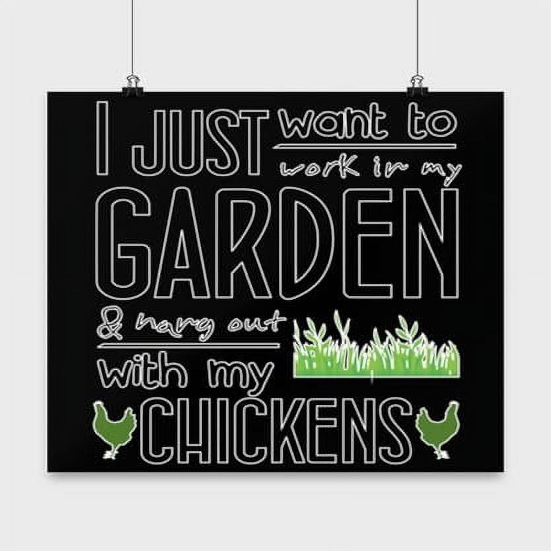 Homestead Poster, Hang Out With My Chicken, Poultry Wall Art Gift ...