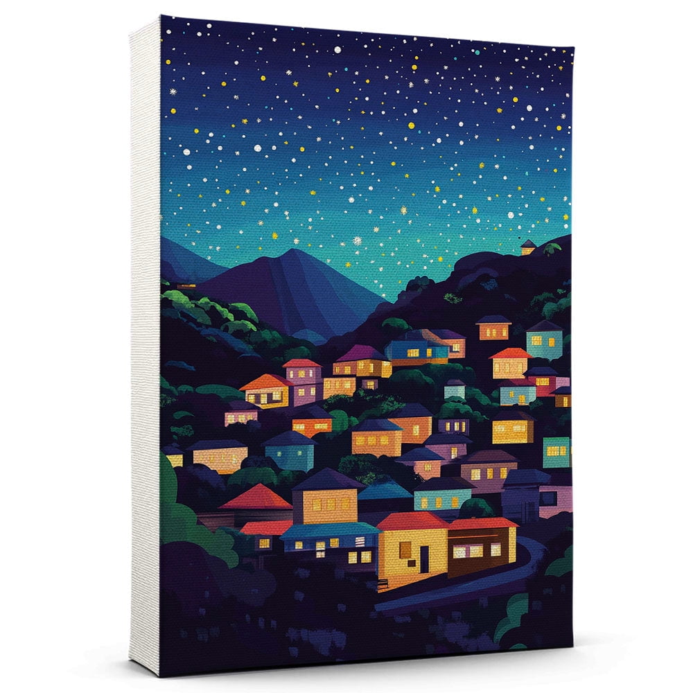 Homestead Travel Starry Night Canvas Print, Florida Canvas Wall art ...