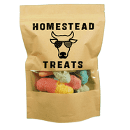 Freeze Dried Sour Gummy Worms, Radioactive Freeze Dried Candy Sour ...