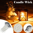 Homesteed Candle Wicks Pre-Waxed Cotton Wick DIY Candle Making High ...