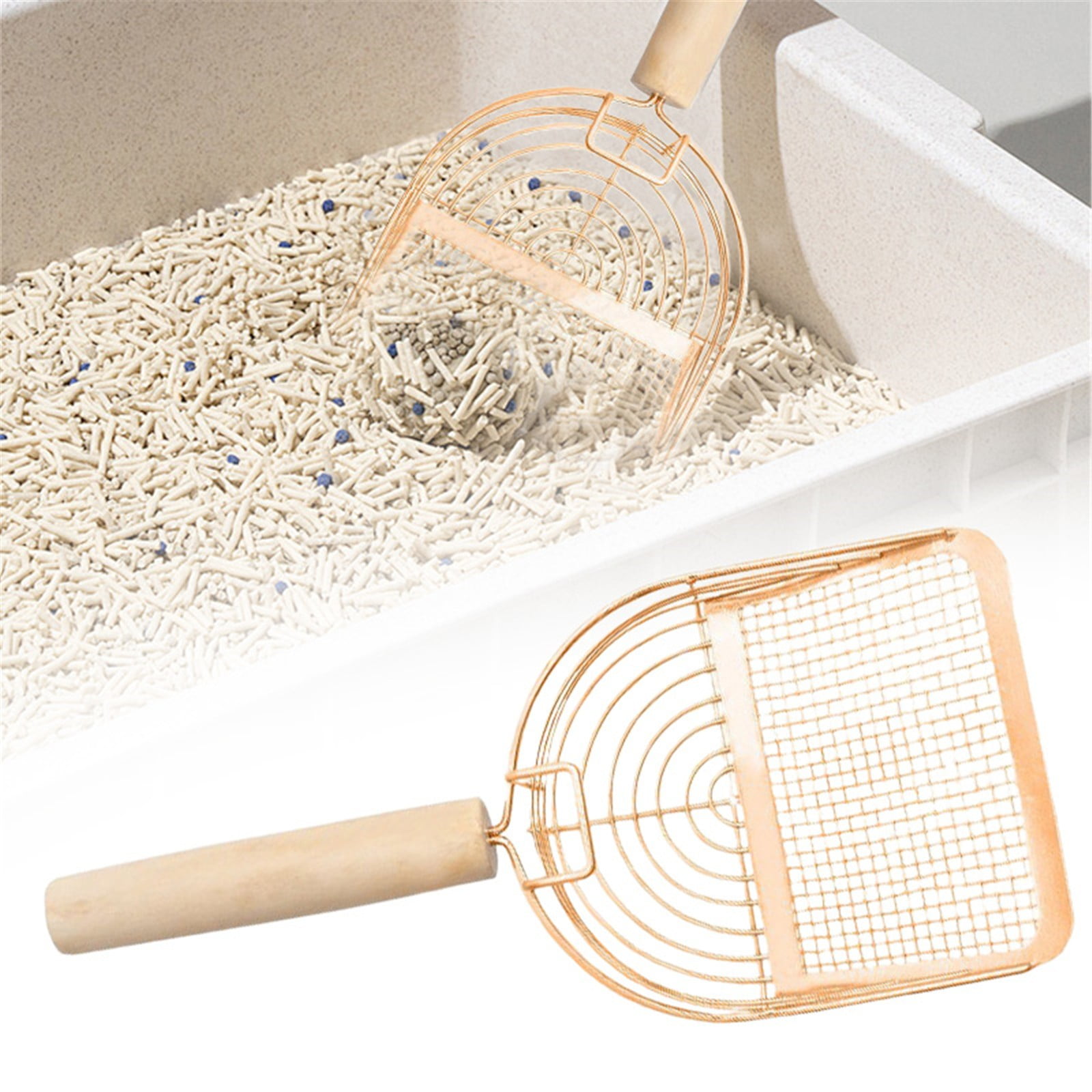 Homesteed Cat Litter Box Metal Litter Box Enclosed Litter Box Large Cat ...