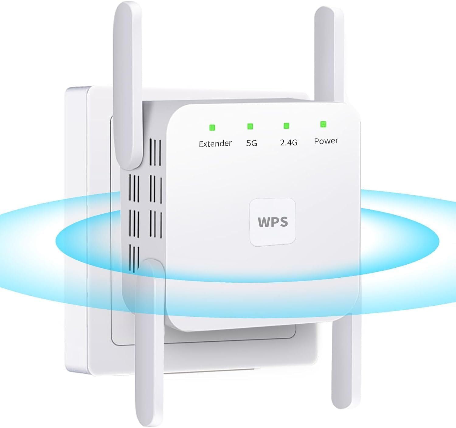 Homester Wifi Extender 1200Mbps, 6000sq.ft with Ethernet Port, Dual ...