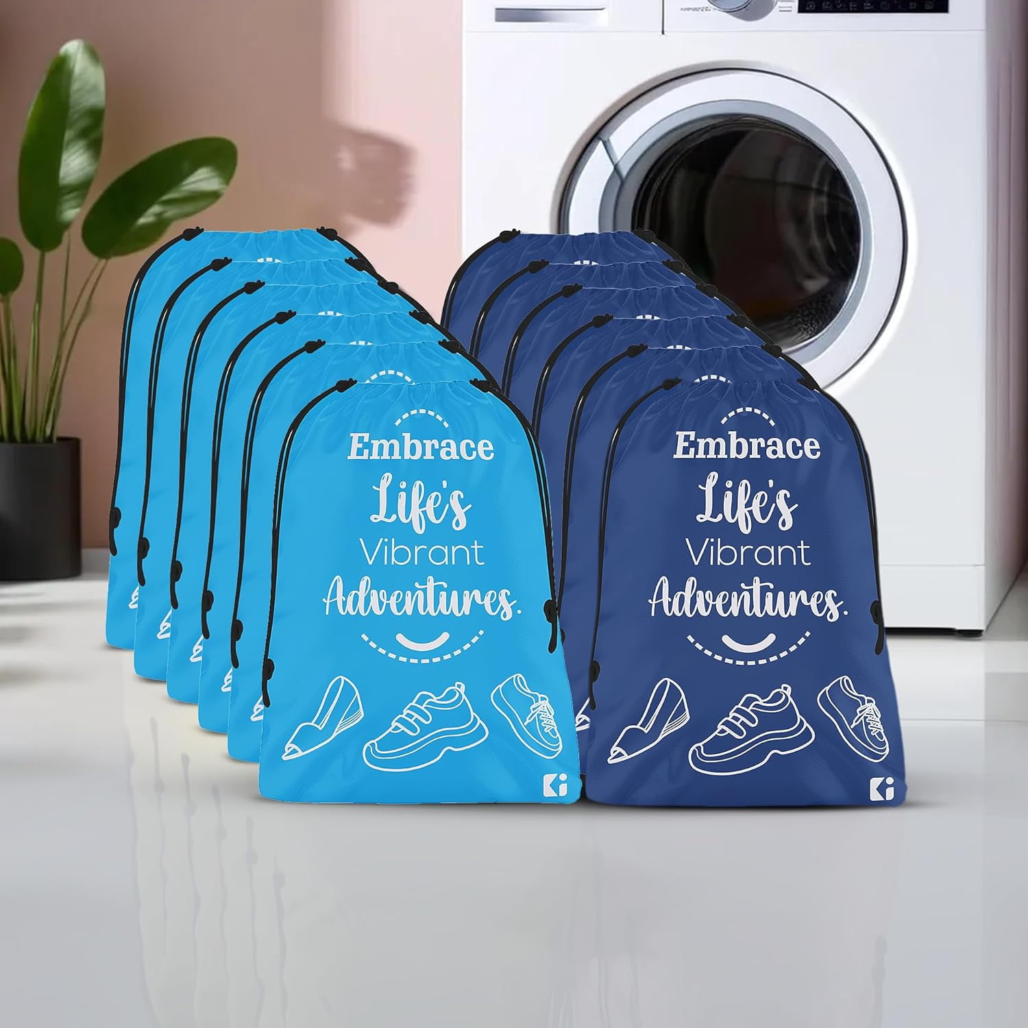 Homestic Pack of 12 Travel Packing Bags for Clothes Travel Pouches ...