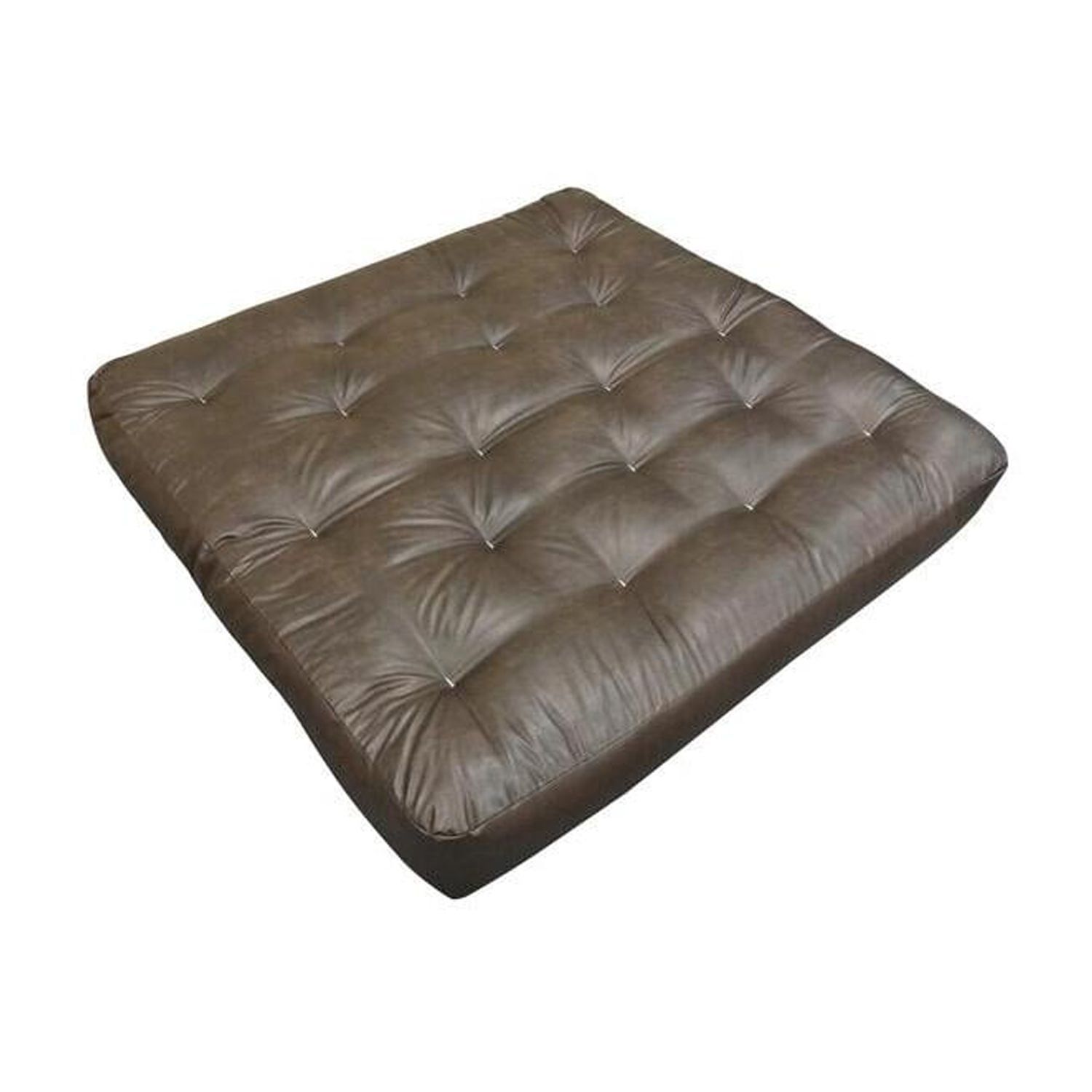 Vintage Loveseat Mattress - 10" Leather Futon Topper - 54x54 Inch ...