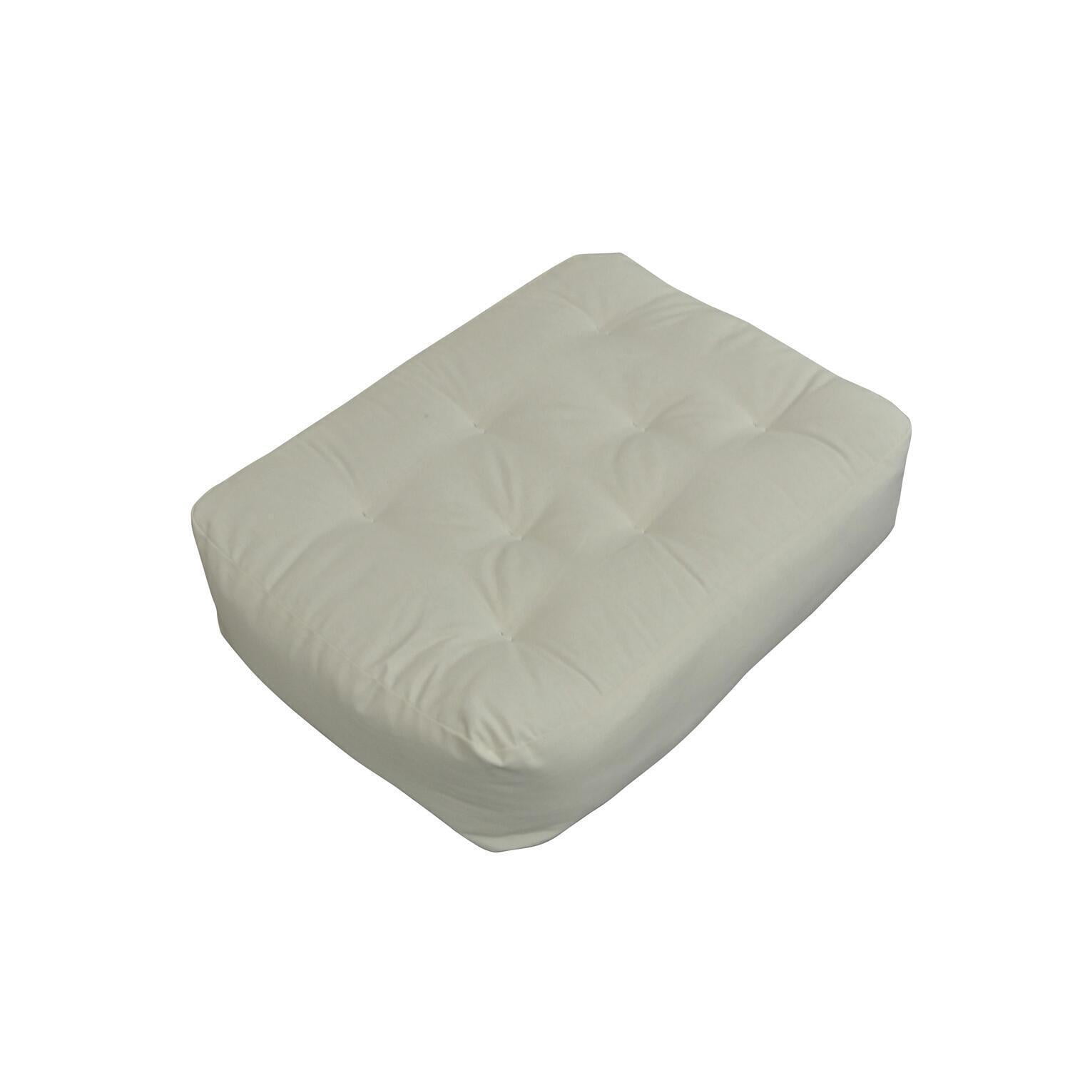 6 Inch Futon Mattress - 21x28 Chair Ottoman Pad - Natural Firm Surface ...