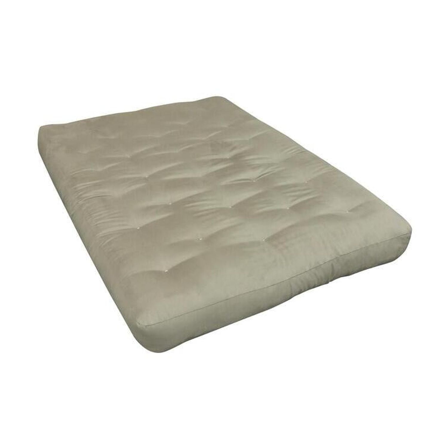Homestock 8" Nordic Haven Cott Size 30X75 Tan Microfiber Futon Mattress ...