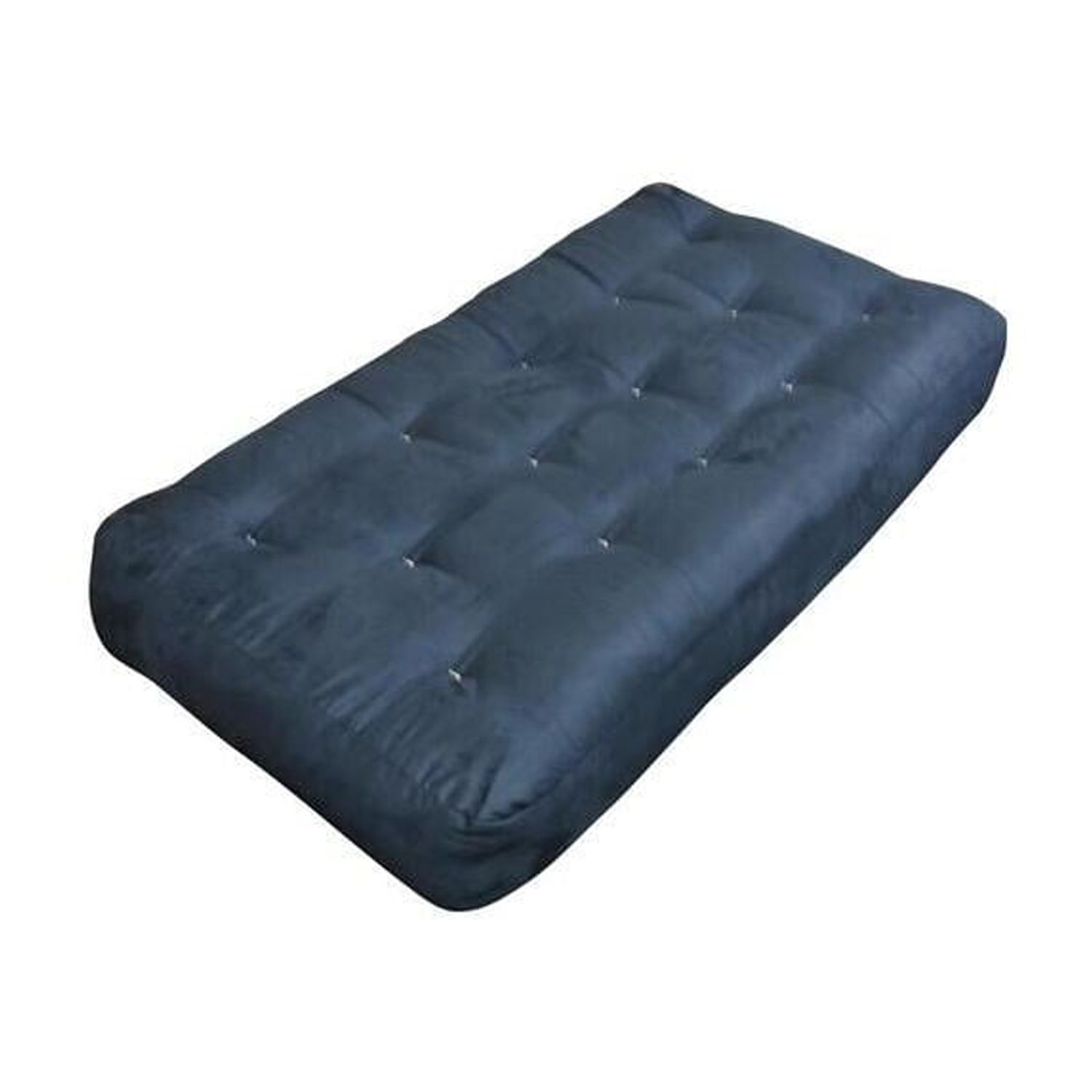 8 Inch Futon Mattress - Blue Microfiber Victorian Style - Vintage ...