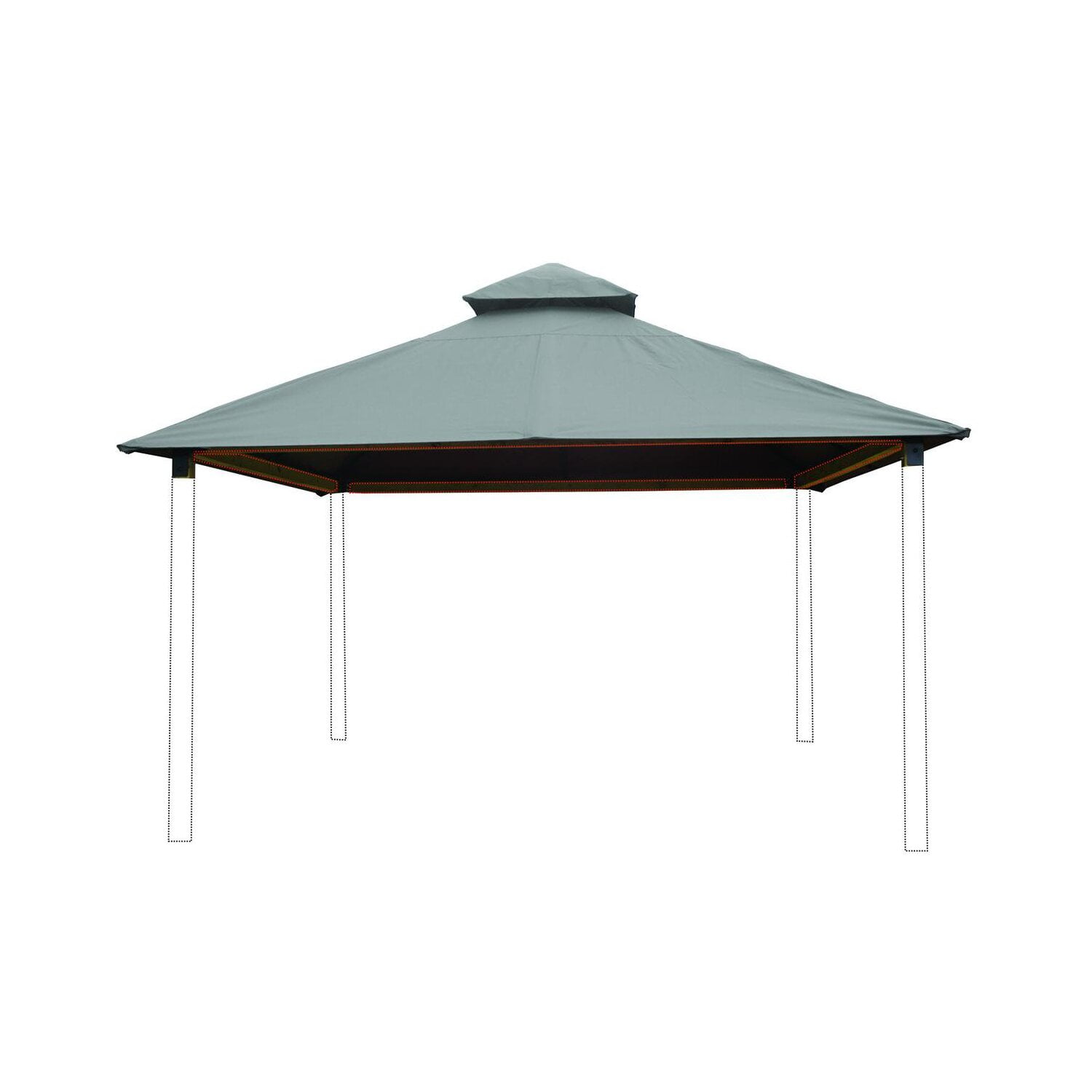 Homestock African Artistry Ft. Sq. Gazebo Roof Framing And Mounting Kit ...