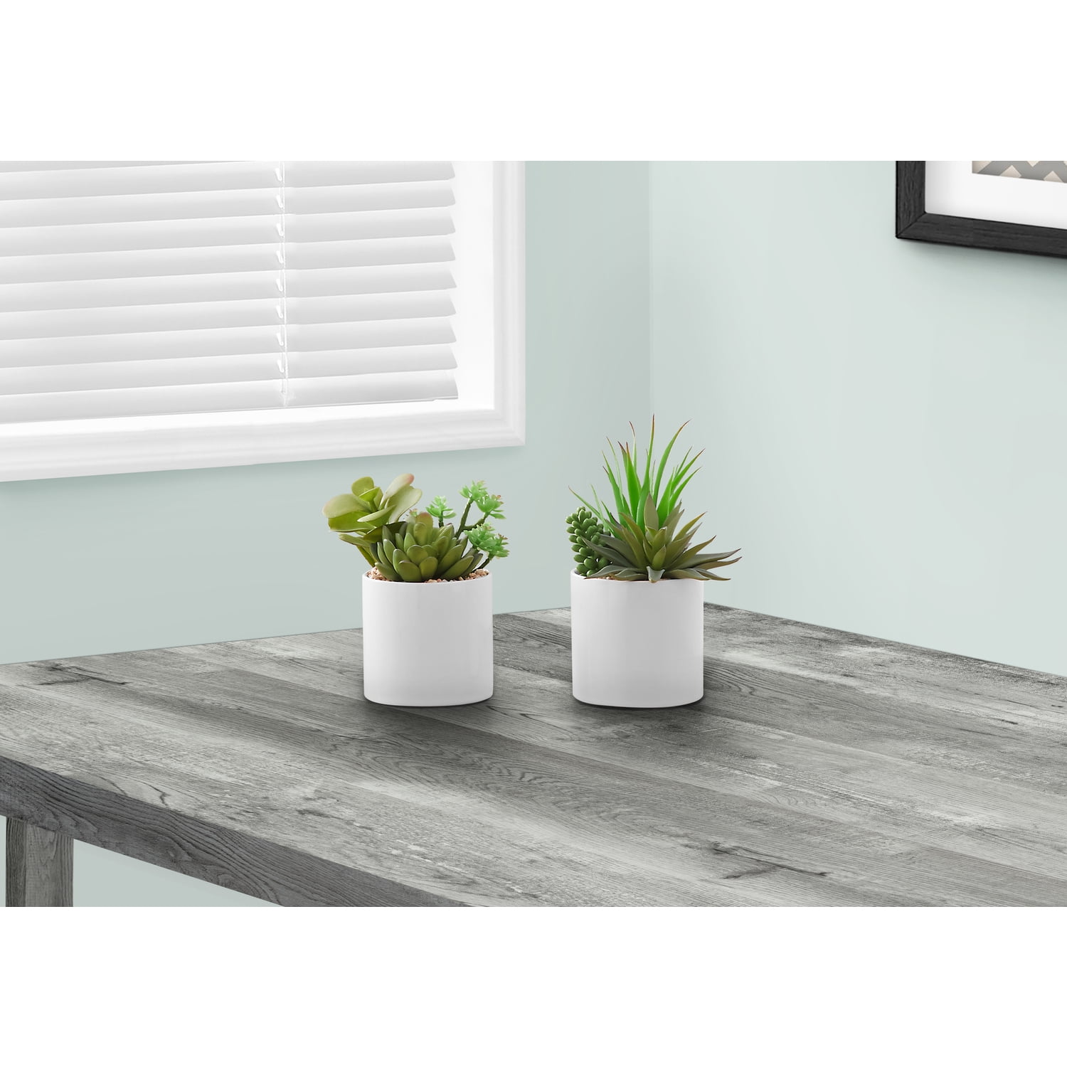 Homestock Antique Appeal Artificial Plant, 7" Tall, Succulent, Indoor ...