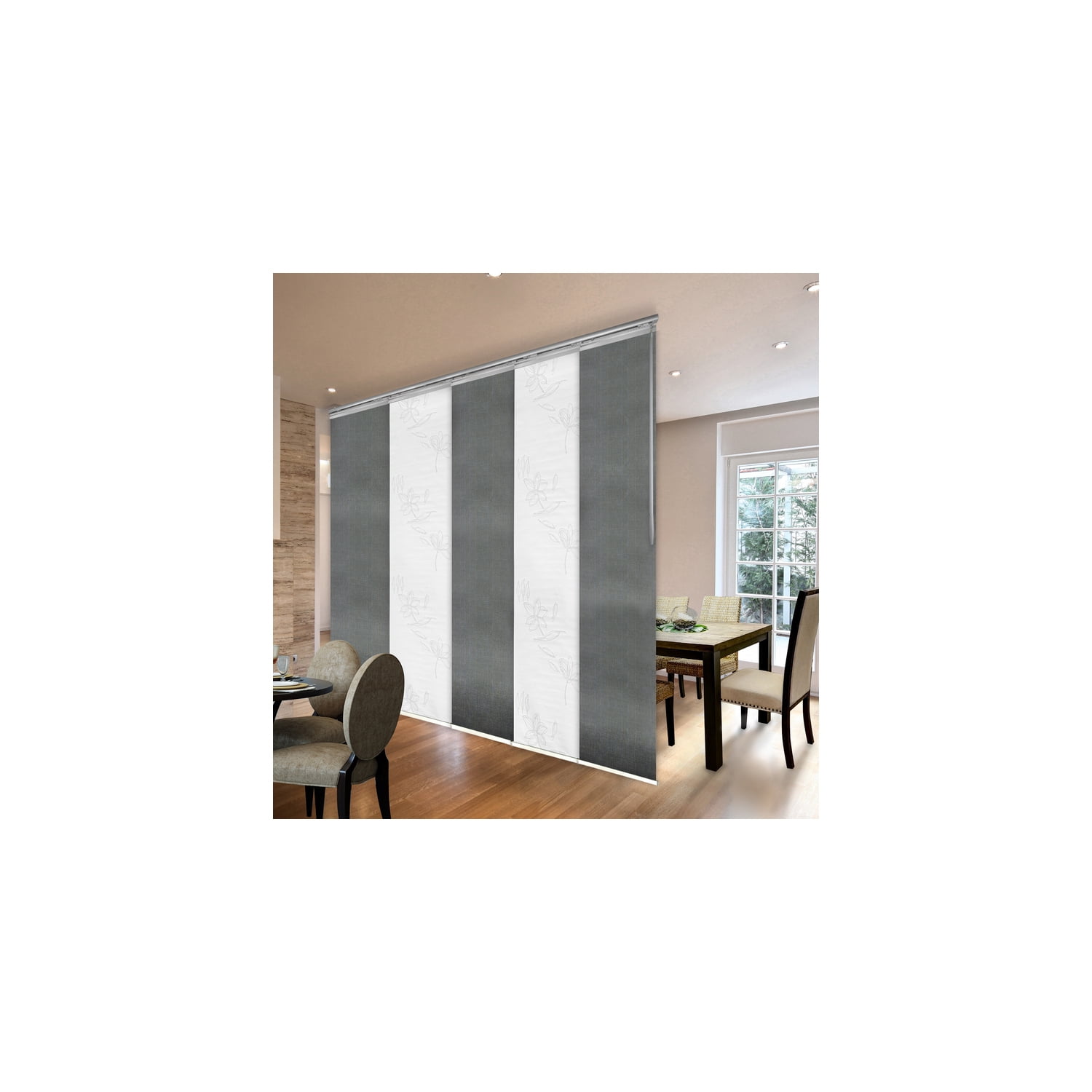 Adjustable Room Divider Panels - 5 Panel Screen Divider, Steel ...