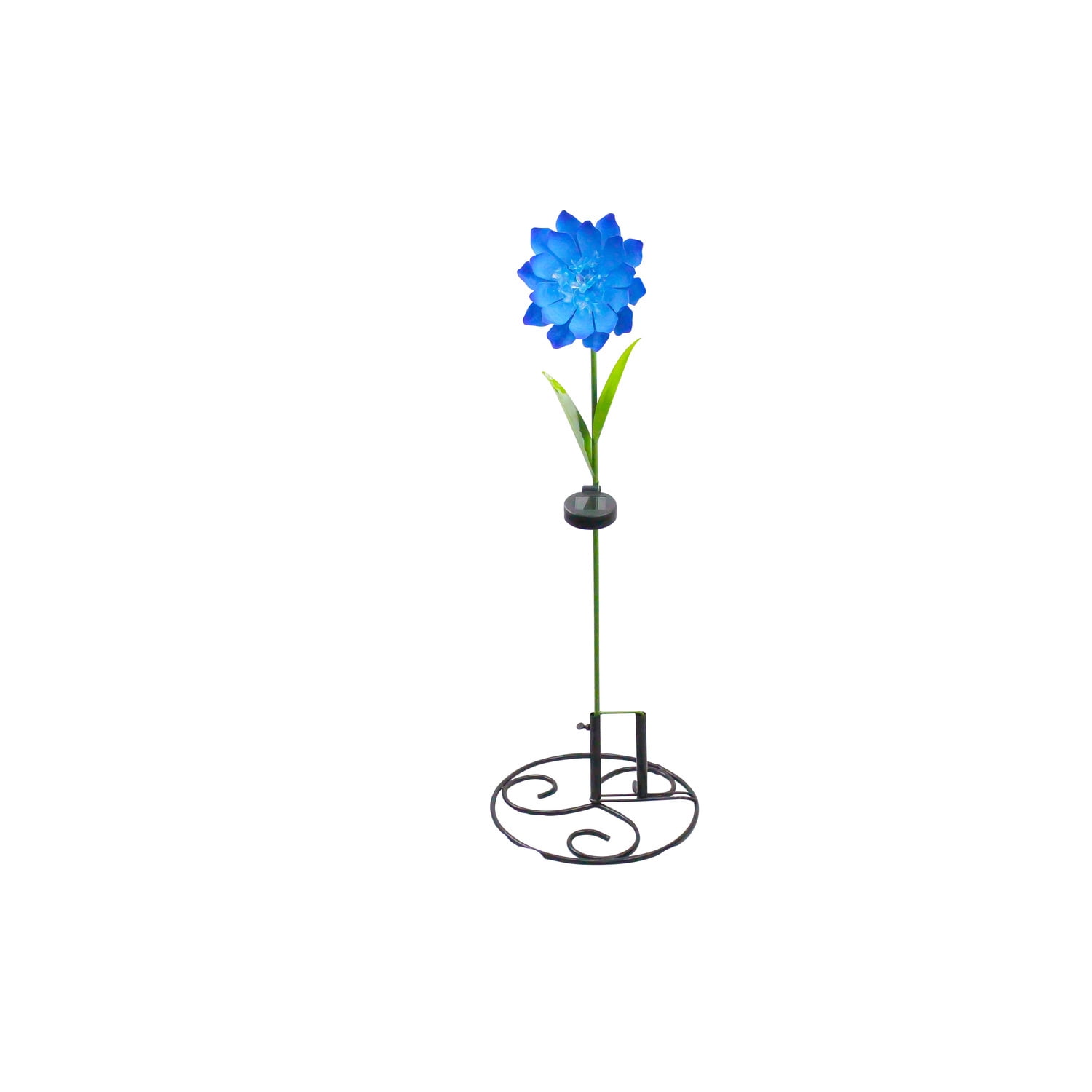 Homestock Antique Stake Solar Daisy Flower Blue - Walmart.com