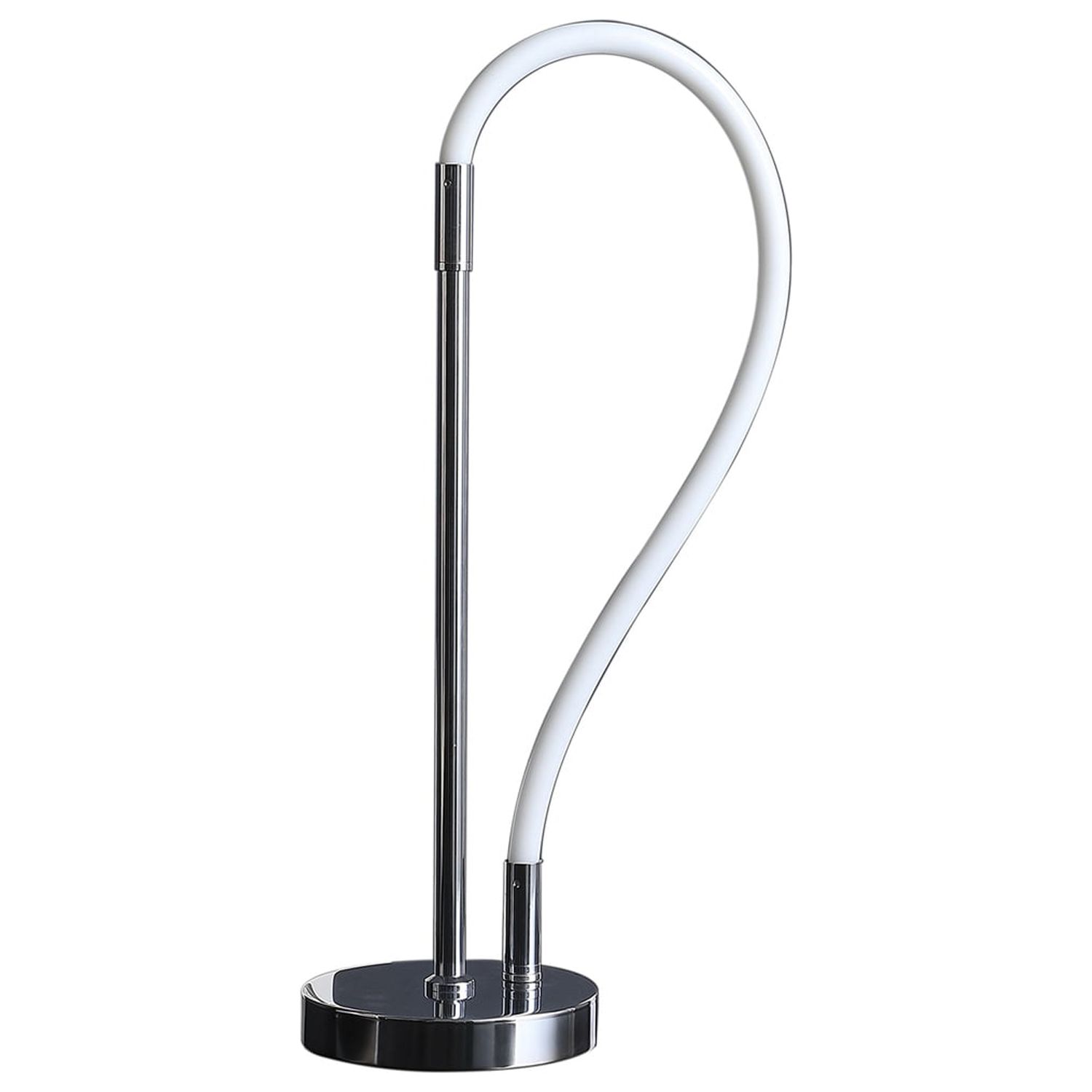 Modern Table Lamp - Chrome Silver Finish, Adjustable LED Desk Lamp for ...