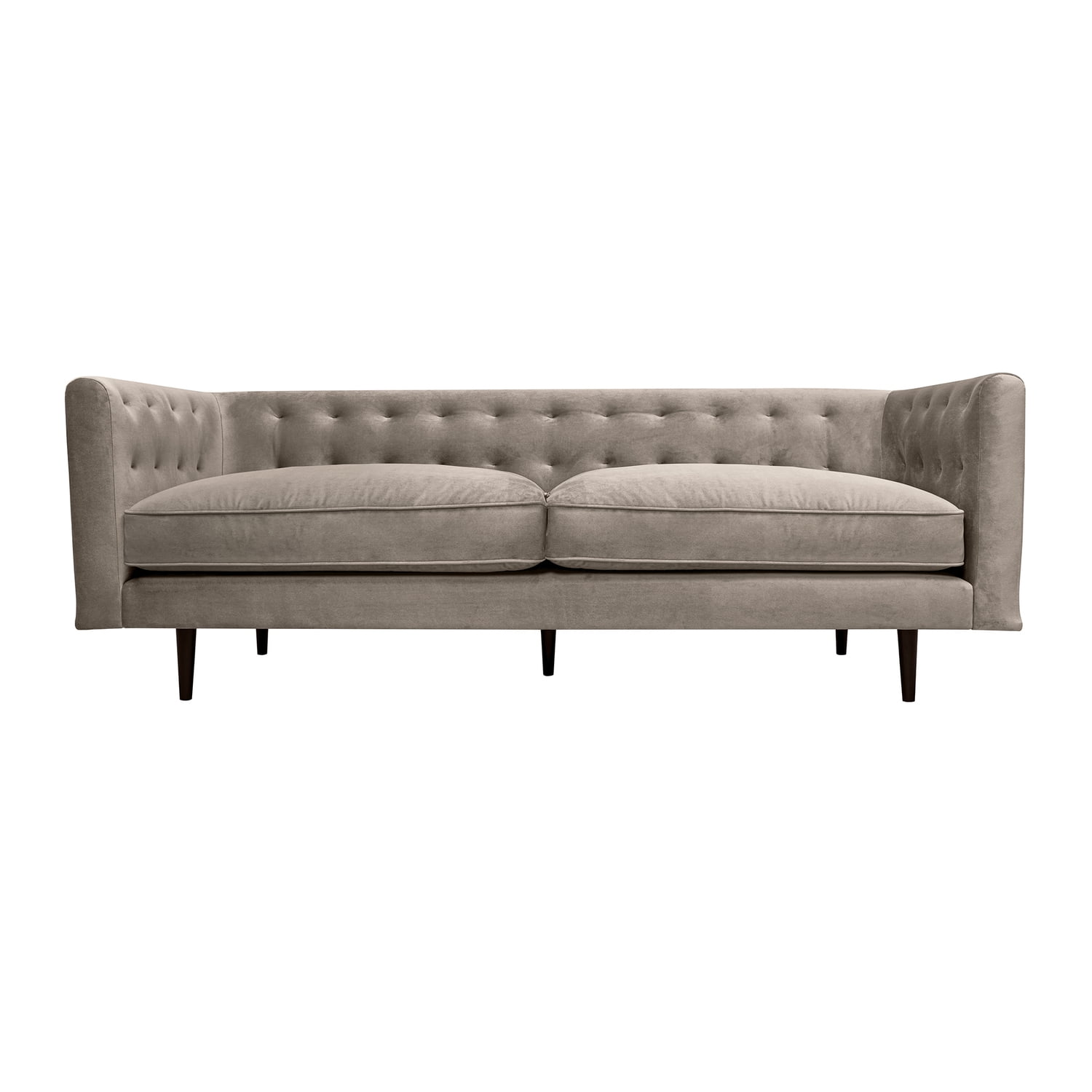 Velvet Sofa 80 Inch Modern Sofa with Wood Legs Living Room Couch ...