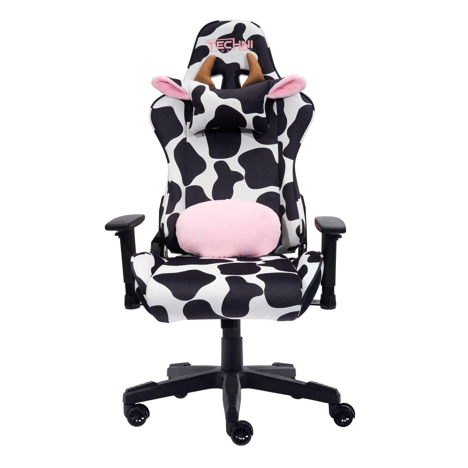 Gaming Chair Cow Print - Ergonomic Reclining Swivel Chair PC Racing ...