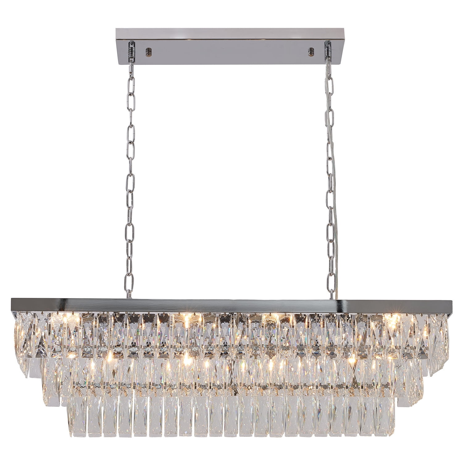 Homestock Asian Fusion - 37.9" L x 12.2" W x 11.8" H, Chrome Metal ...