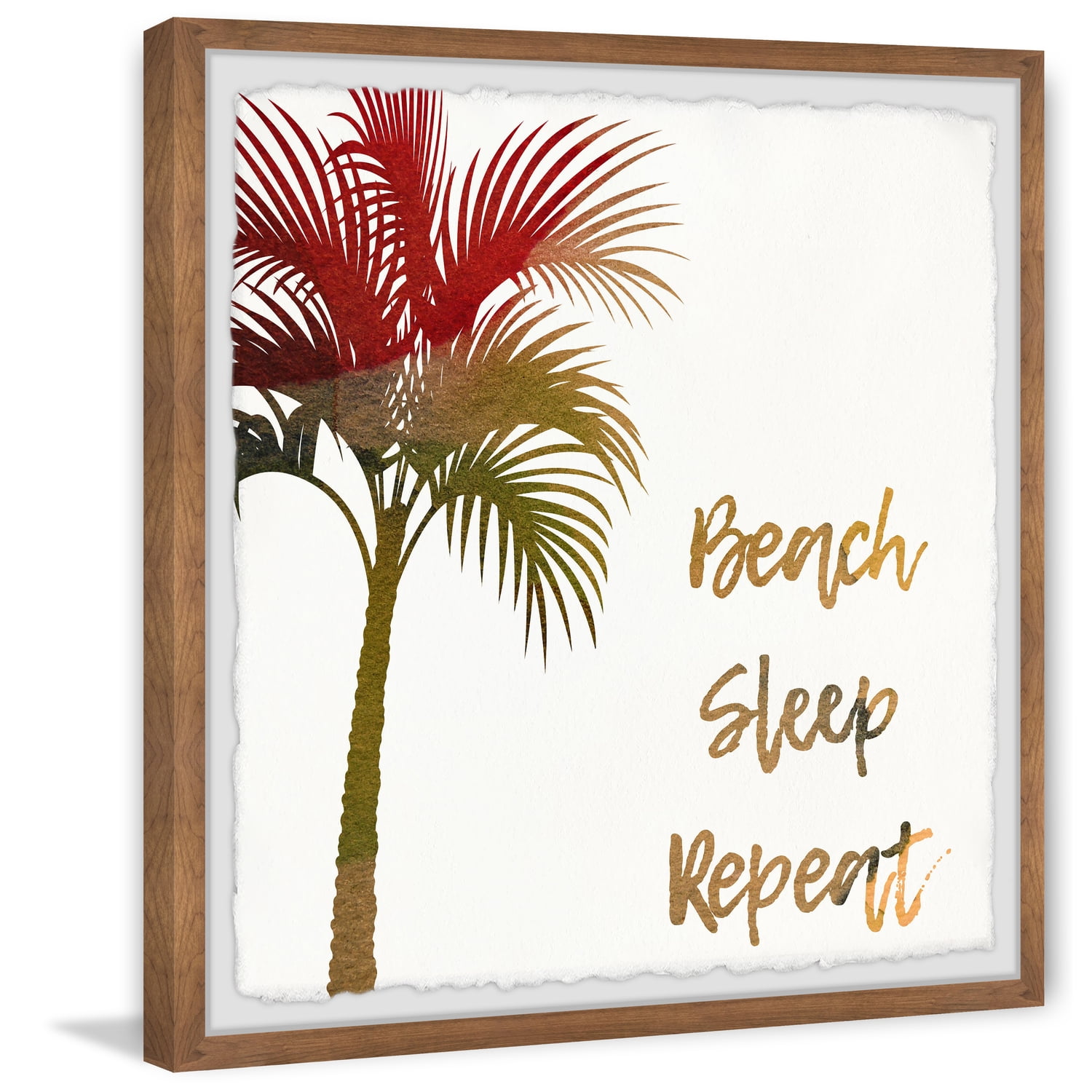 Homestock Baroque Bliss Beach Sleep Repeat Ii Framed Painting Print ...