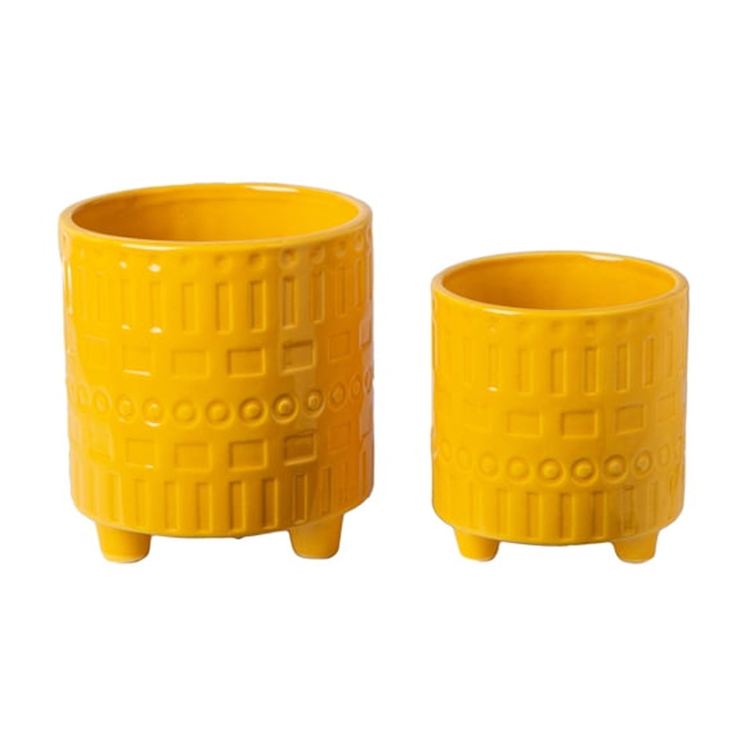 Homestock Baroque Bonanza Ceramic Round Pot, Gloss Finish - Walmart ...