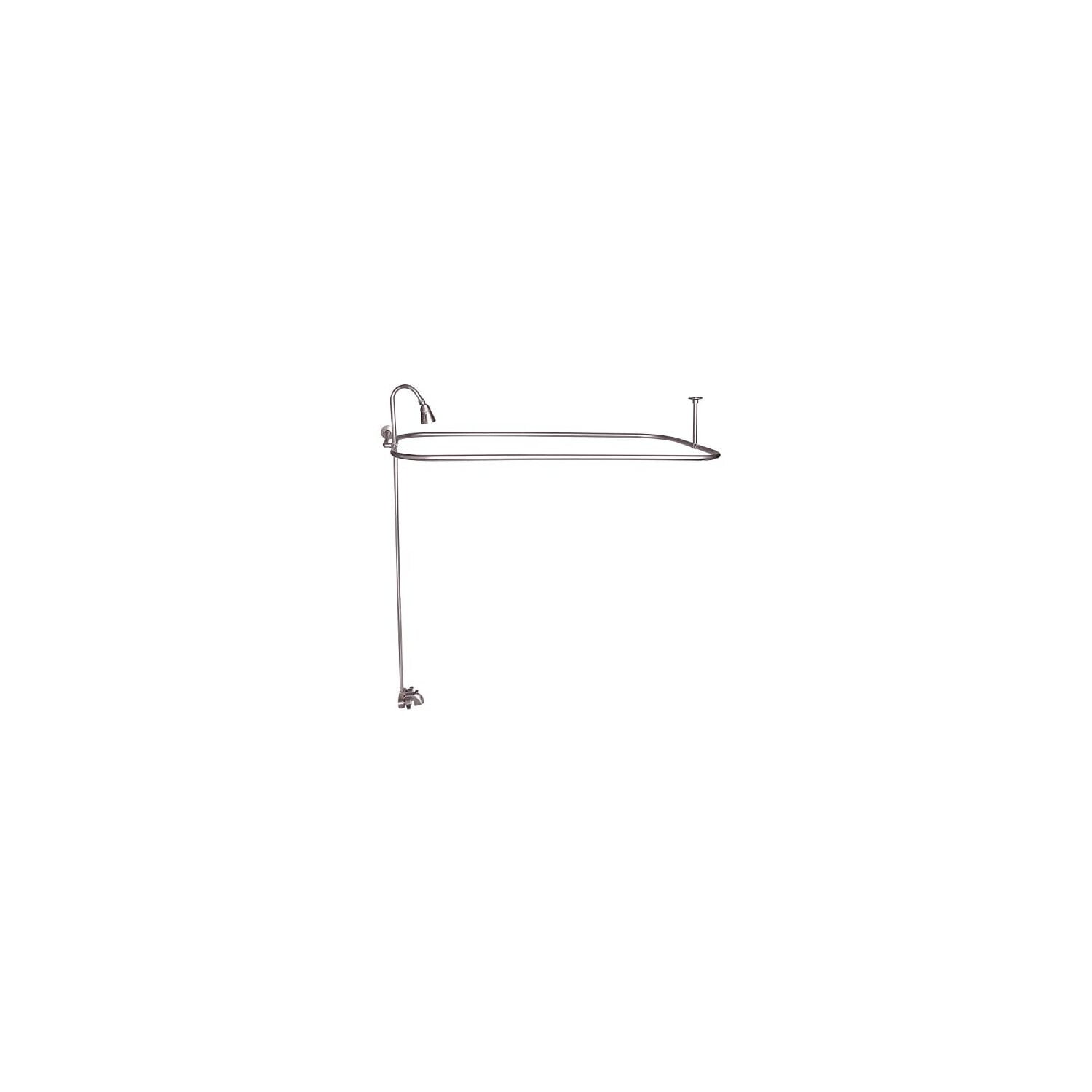 Homestock Beachy Beauty Wall Mounted Rectangular Shower Rod For Cast ...