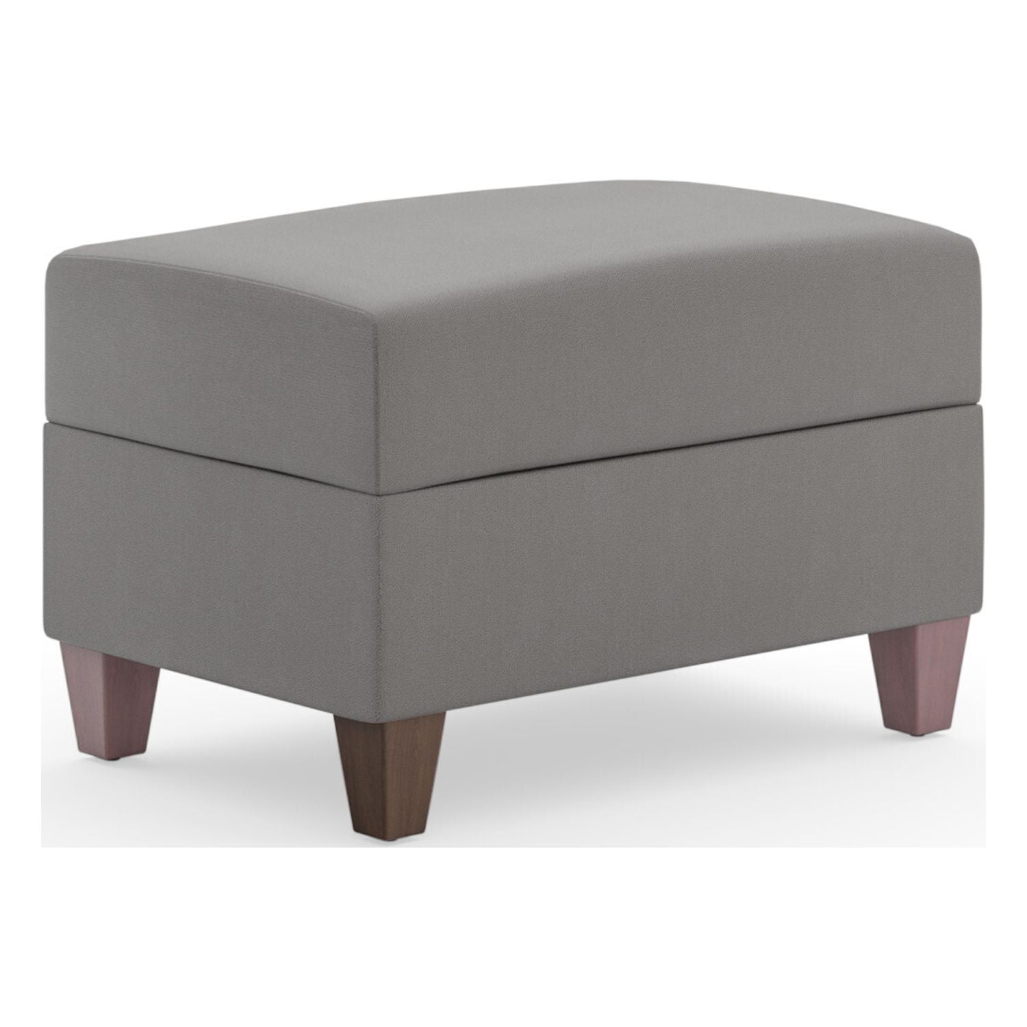 Homestock City Sleek Gray Fabric Ottoman - Walmart.com