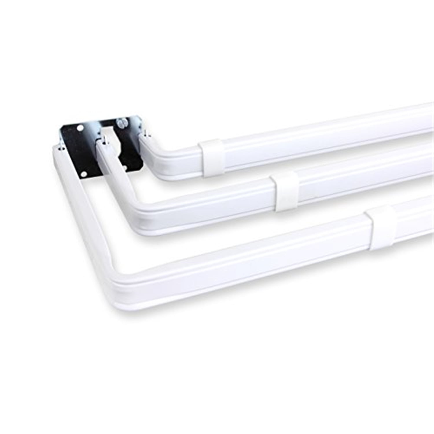 Homestock Coastal Charm Home Decorative Window Triple Curtain Rod ...